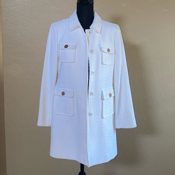 Jackets & Coats | New 10 Cotton Winter White Coat | Poshmark